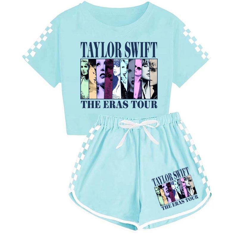 Taylor Swift Pajamas T-shirt And Shorts for Children Girls sports ...